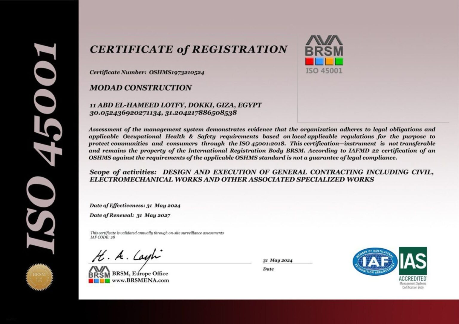 Quality Assurance – Modad Construction